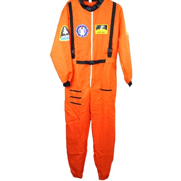 Other | Astronaut Costume Suit For Adults Orange Flight Suit With Space ...
